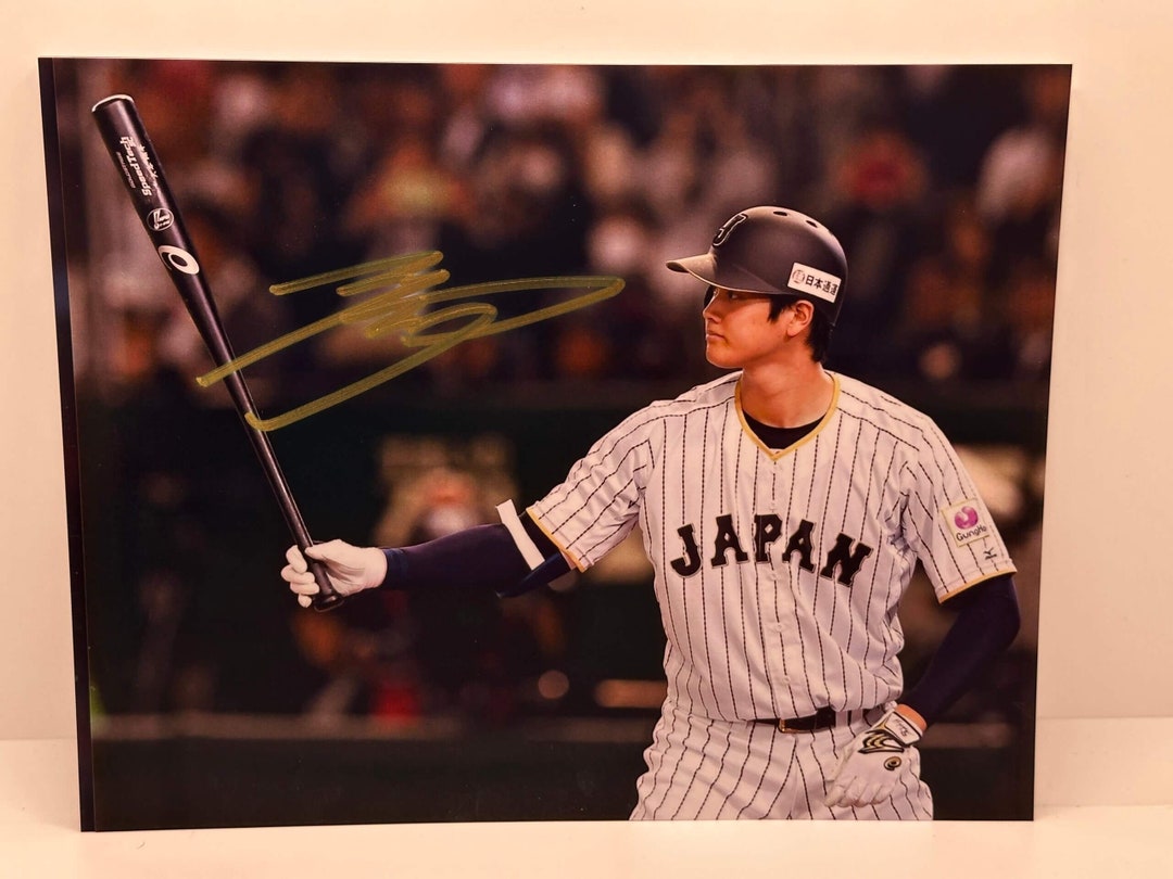 Shohei Ohtani Japan Uniform Signed Autographed Photo Authentic 8x10 - Etsy