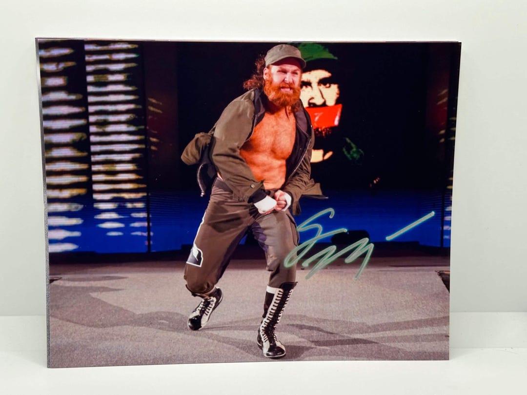 Sami Zayn Entrance Signed Autographed Photo Authentic 8X10 COA - Etsy