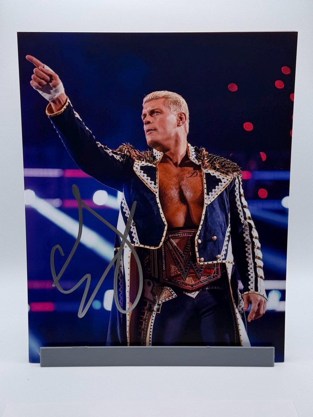 Cody Rhodes Pointing at Crowd Signed Autographed Photo Authentic 8X10 ...