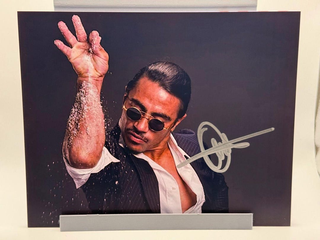Salt Bae Nusret Gokce Extremely Rare Signed Autographed Photo Authentic ...