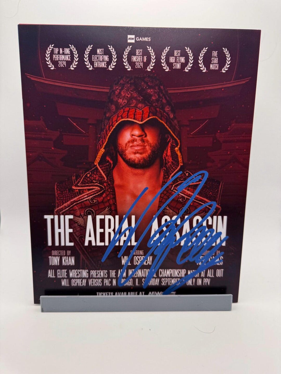 Will Ospreay RARE Wrestling Signed Autographed Photo Authentic 8X10 COA ...