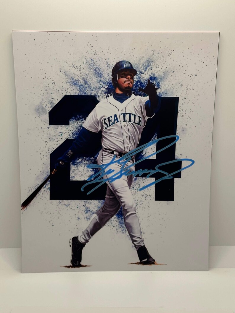 Ken Griffey Jr Signed Autographed Photo Authentic 8x10 - Etsy