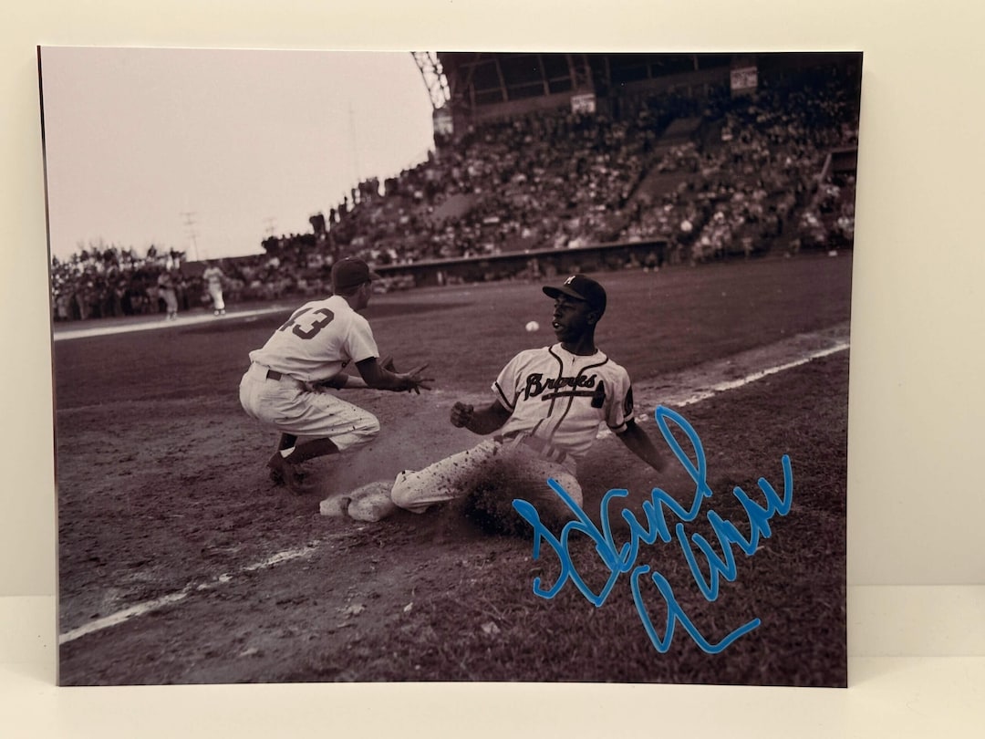 Hank Aaron 1 Signed Autographed Photo Authentic 8x10 - Etsy
