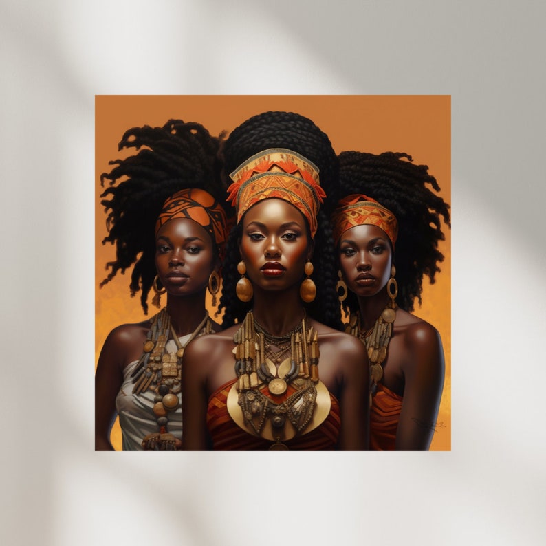 Diversity and Beauty: Downloadable Digital Portraits of Black Women - Etsy