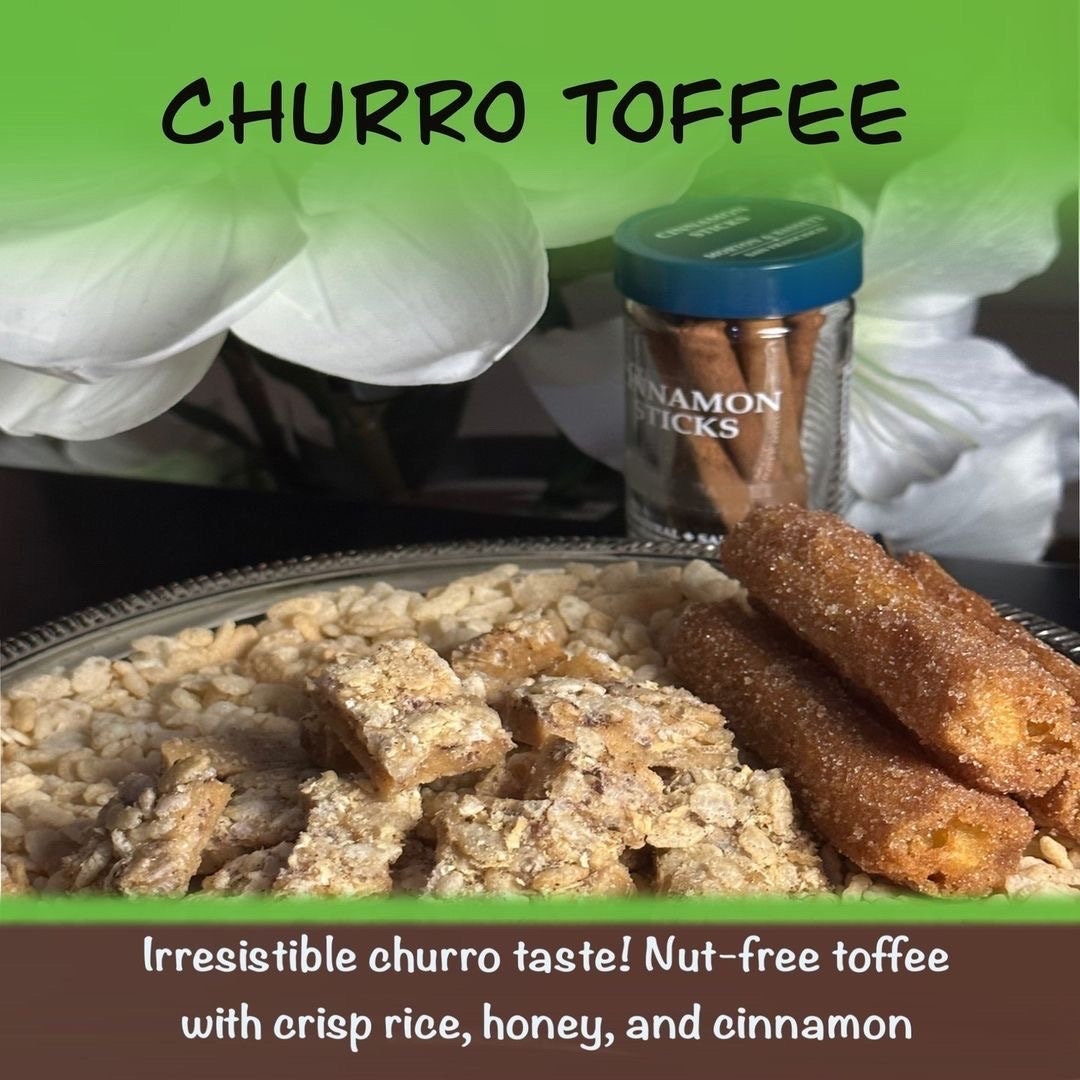 Churro Toffee - Churro Snacks- Nut-free Toffee - Homemade Toffee ...