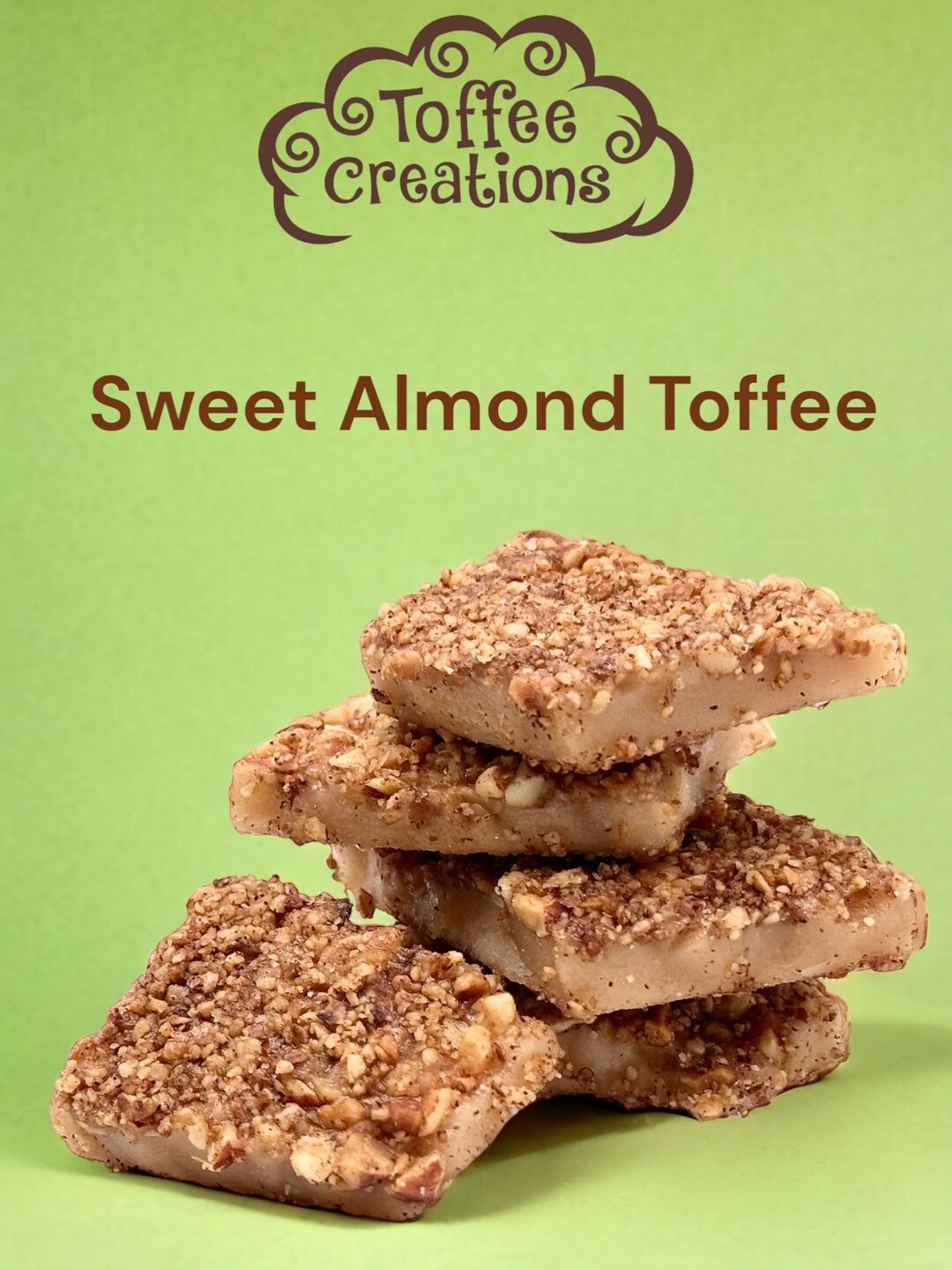Vegan Sweet Almond Toffee - Vegan Amaretto Flavor - Vegan Homemade ...
