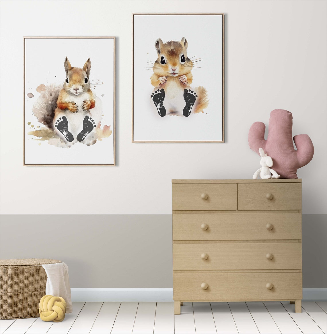 Babys First Footprint, Cute Keepsake, Nursery Art, Baby Shower Gift ...