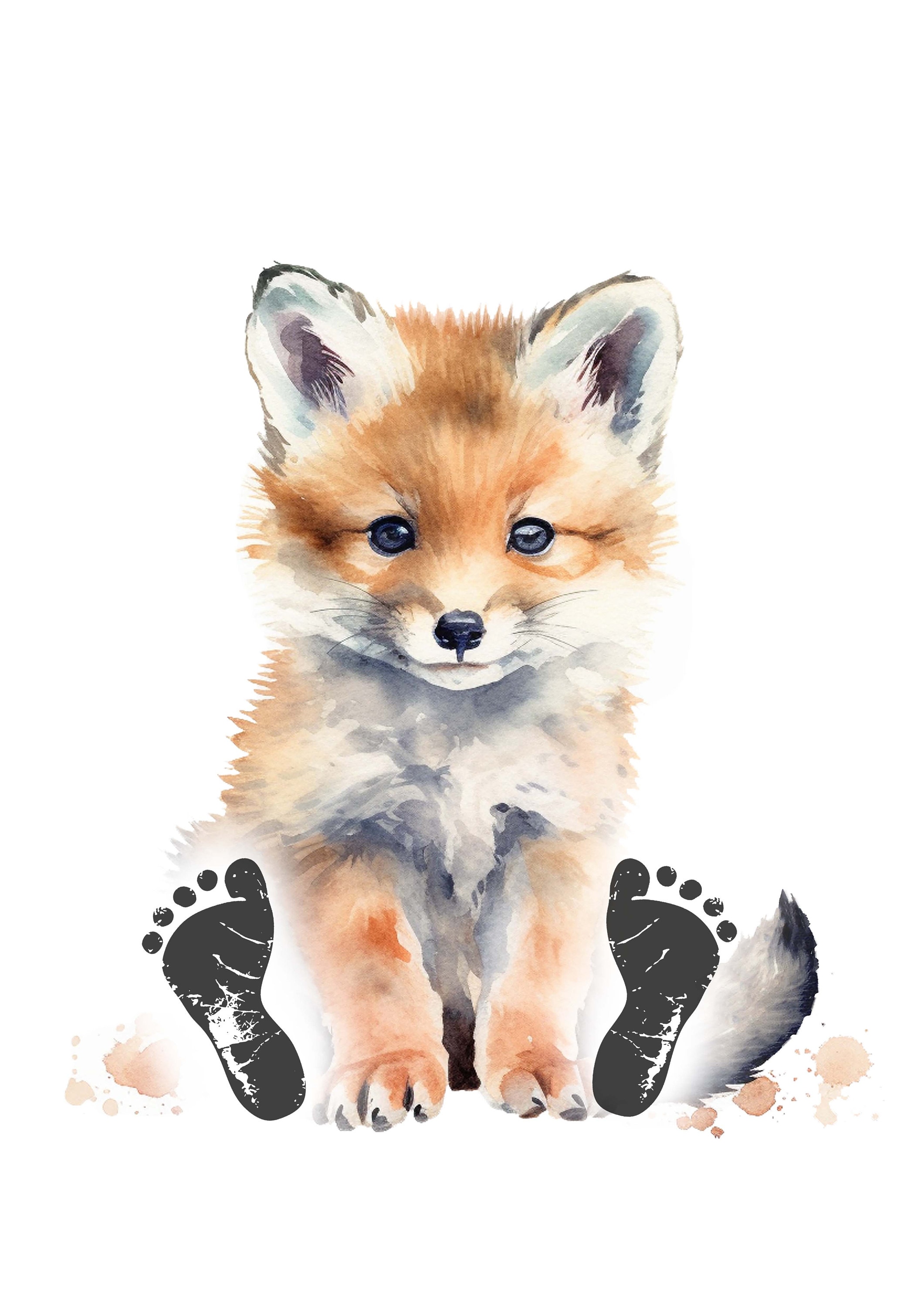 Babys First Footprint, Cute Keepsake, Nursery Art, Baby Shower Gift ...