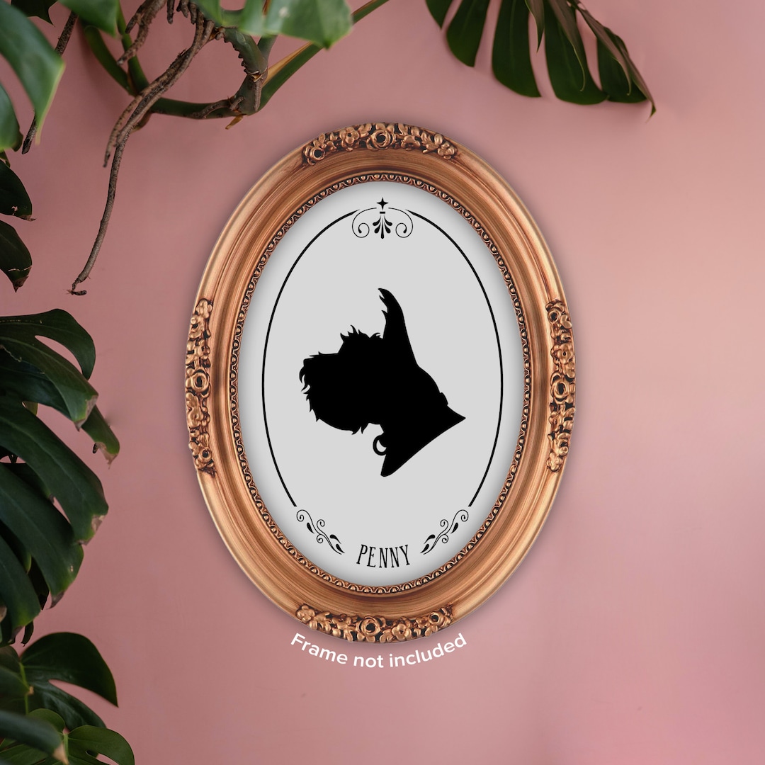 Custom Silhouette Disneyland Style Cut Out Portrait (includes Printable ...