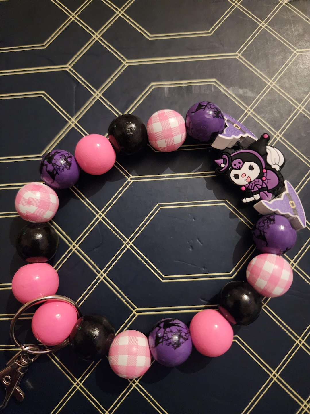 Kuromi Witch Wrist Keychain - Etsy