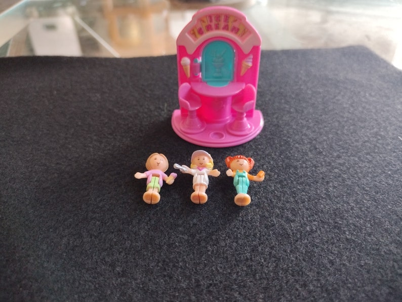 1995 Polly Pocket Ice Cream Stand Complete Set - Etsy