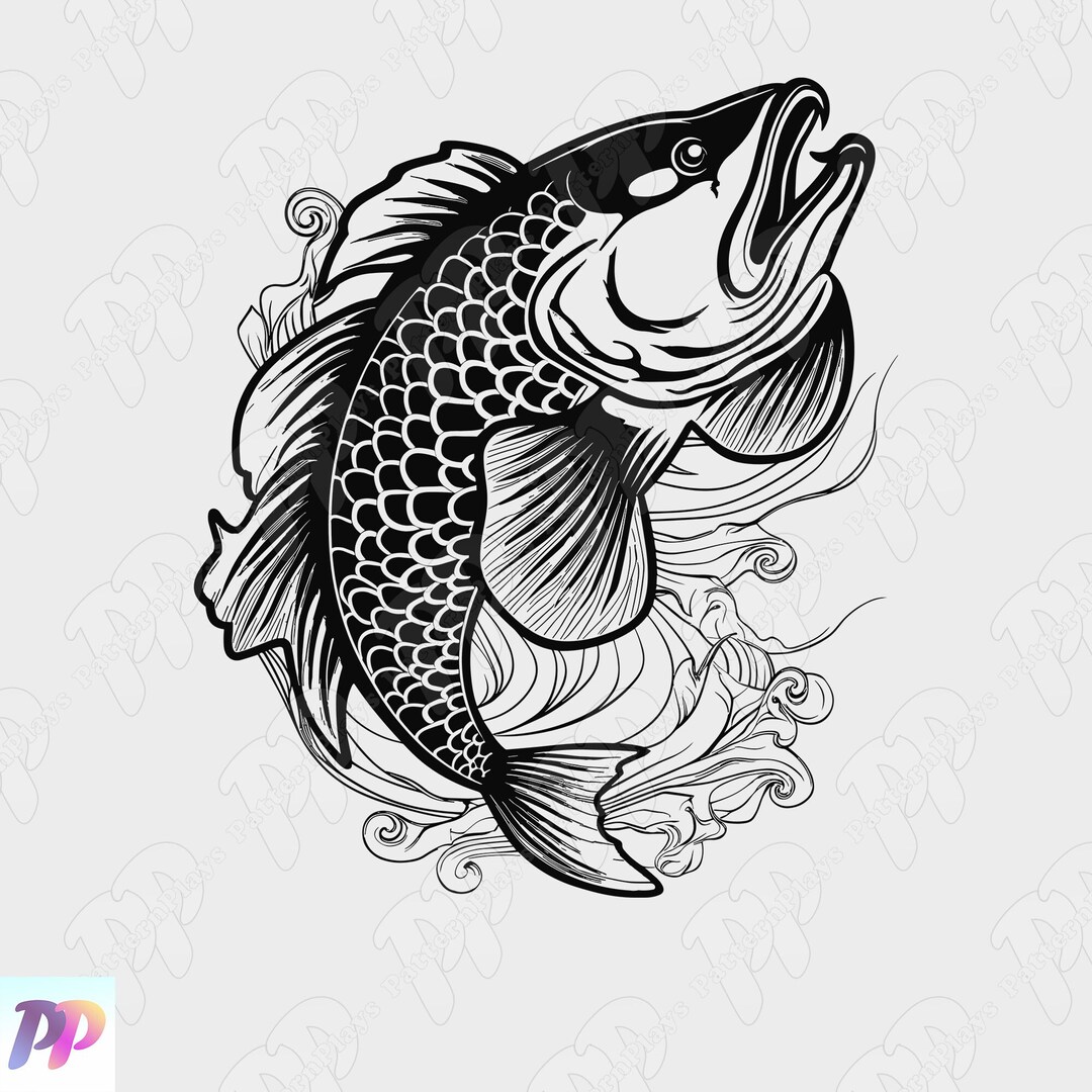 Fishing Svg, Tarpon Fish Svg, Fish Clipart, Fish Vector, Fish Cricut ...