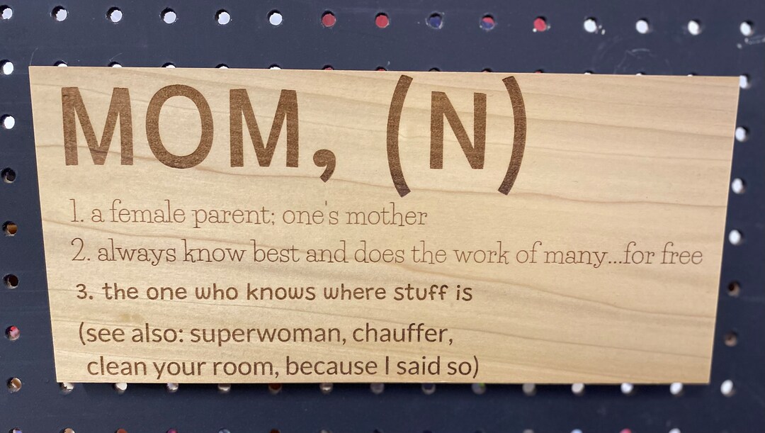 The Mom Sign - Etsy