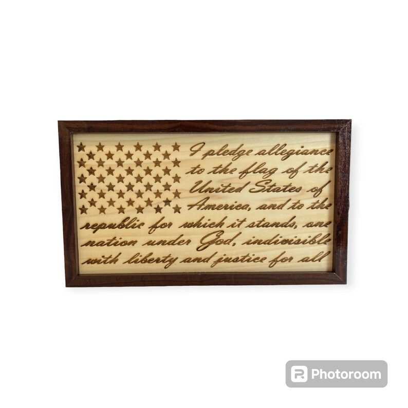 American Flag Pledge of Allegiance - Etsy