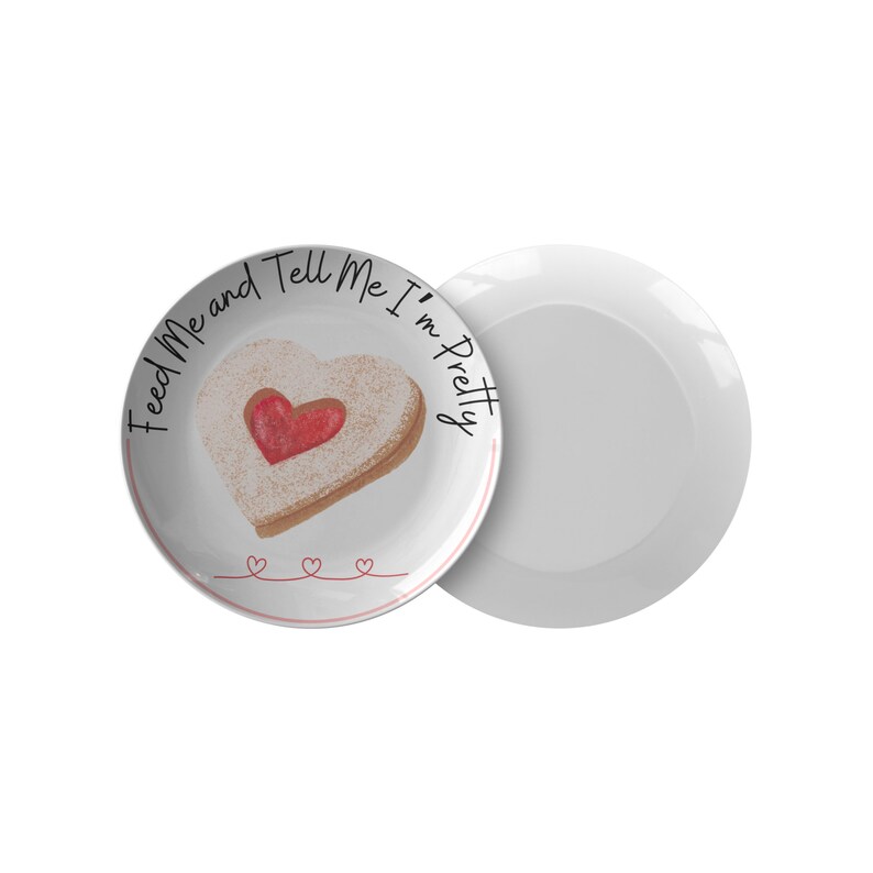 Feed Me and Tell Me I'm Pretty Dinner Plates, Funny Plates, Funny ...