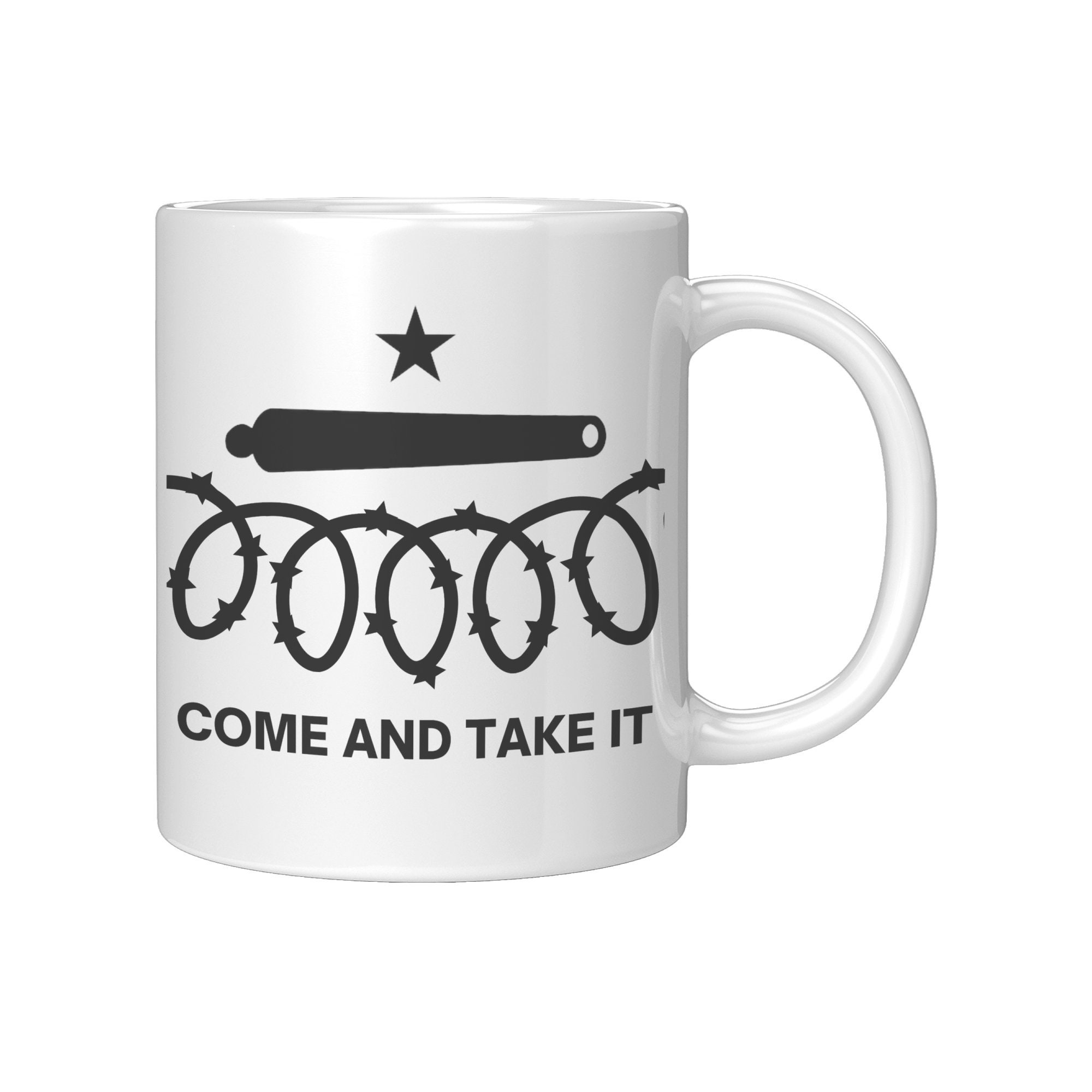 Come and Take It TEXAS Razor Wire Mug, Texas Border Mug, Build the Wall ...