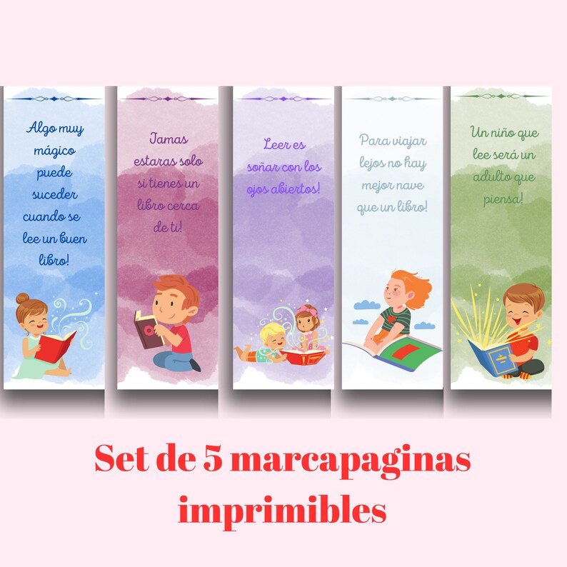 Printable Bookmarks With Illustrations for Children, Back to School ...