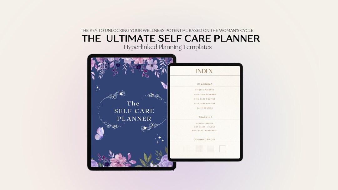 Self-care Digital Templates | Cycle Syncing, Period Tracker, Nutrition ...