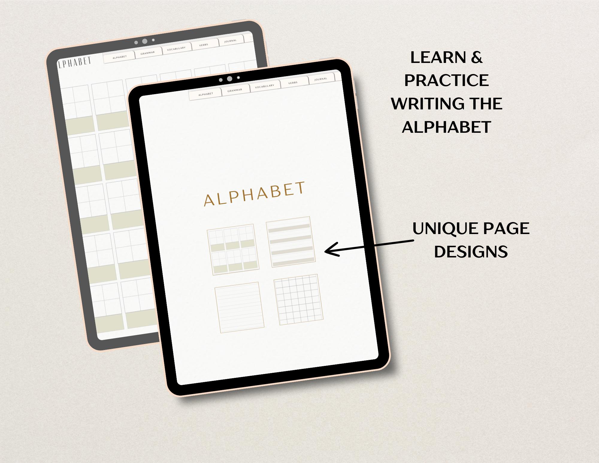 Digital & Printable Language Learning Notebook: Hyperlinked Study Tool ...