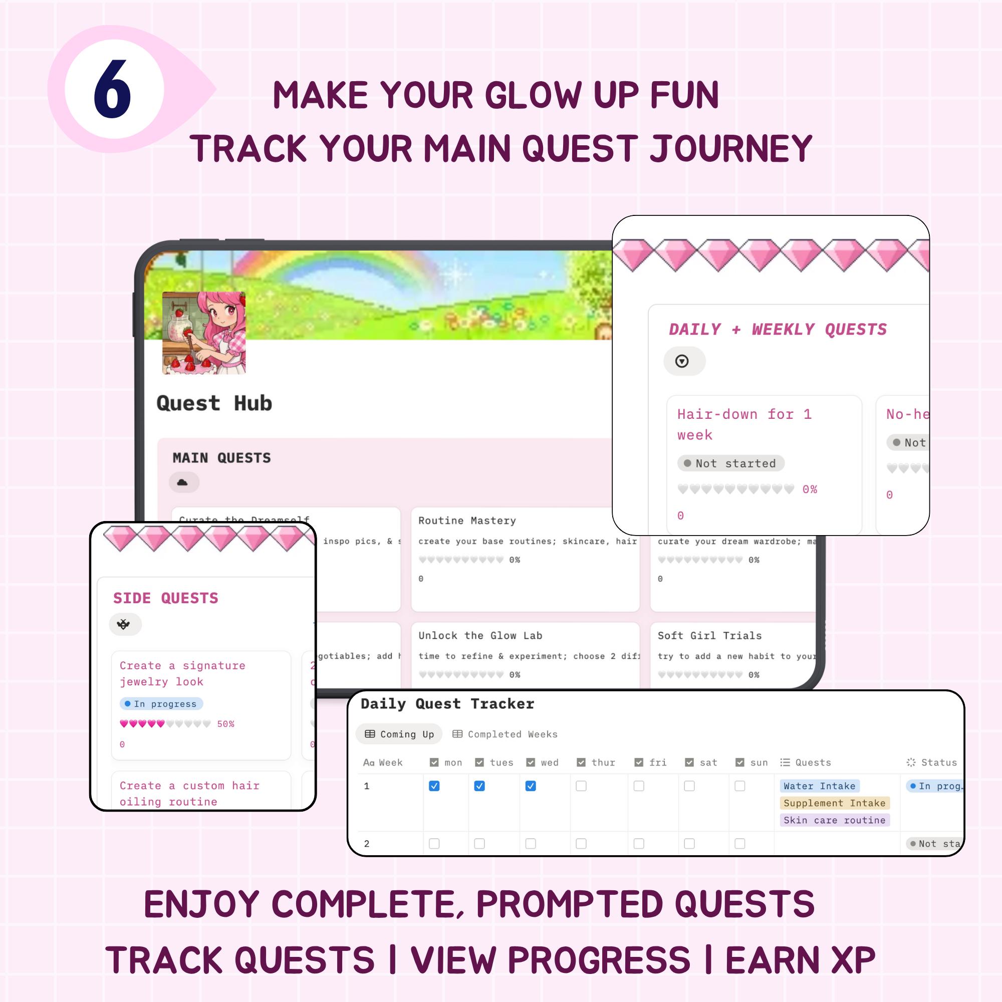 Gamified RPG Life Planner: Notion Template for Levelling Up, Habit ...