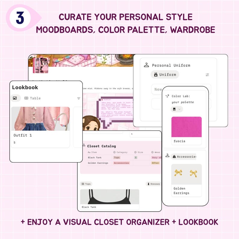 Gamified Glow up Template: Notion Planner for Level Up, Goals, & Self ...