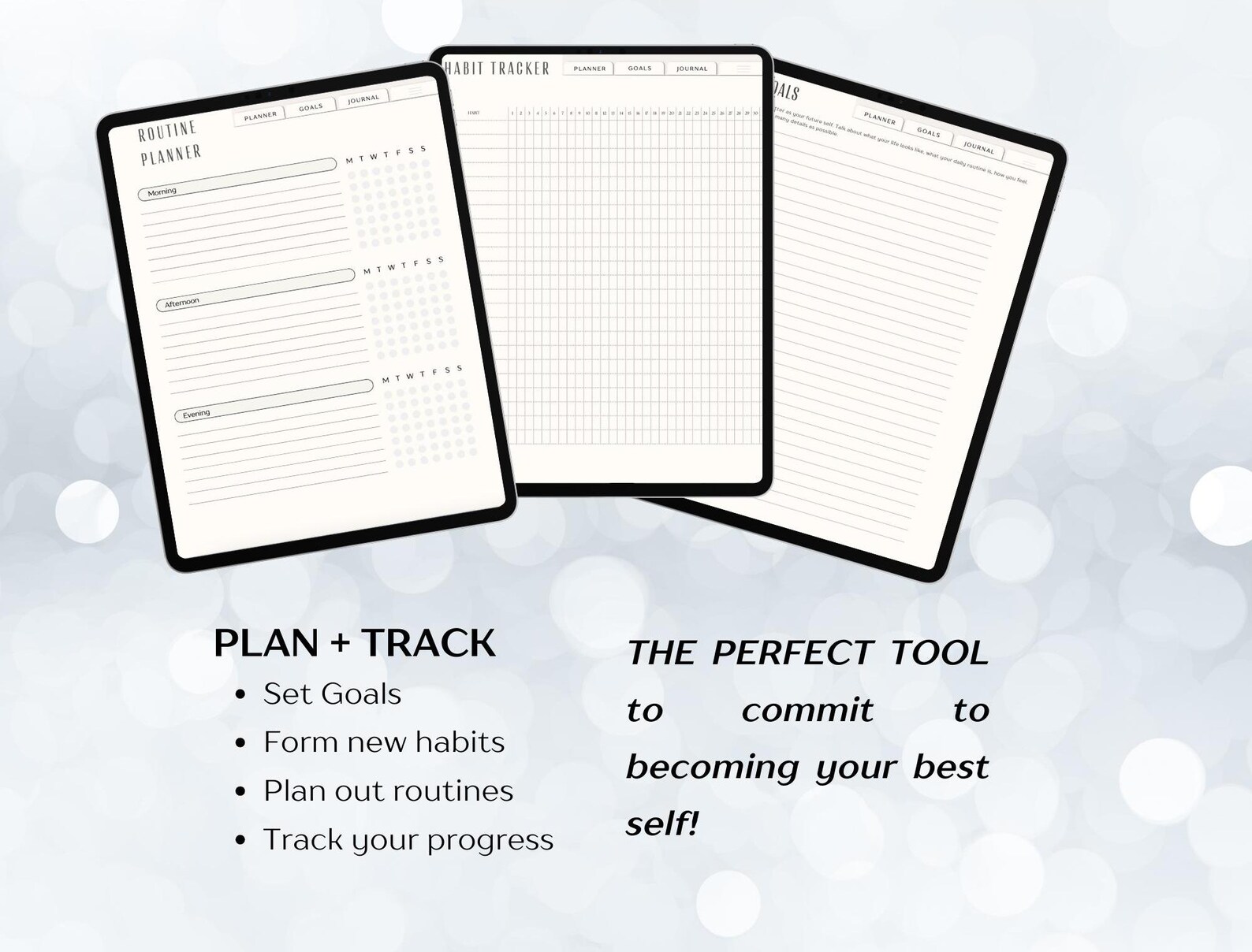 Winter Arc Digital Planner: 100-day Self-improvement Journal (digital ...