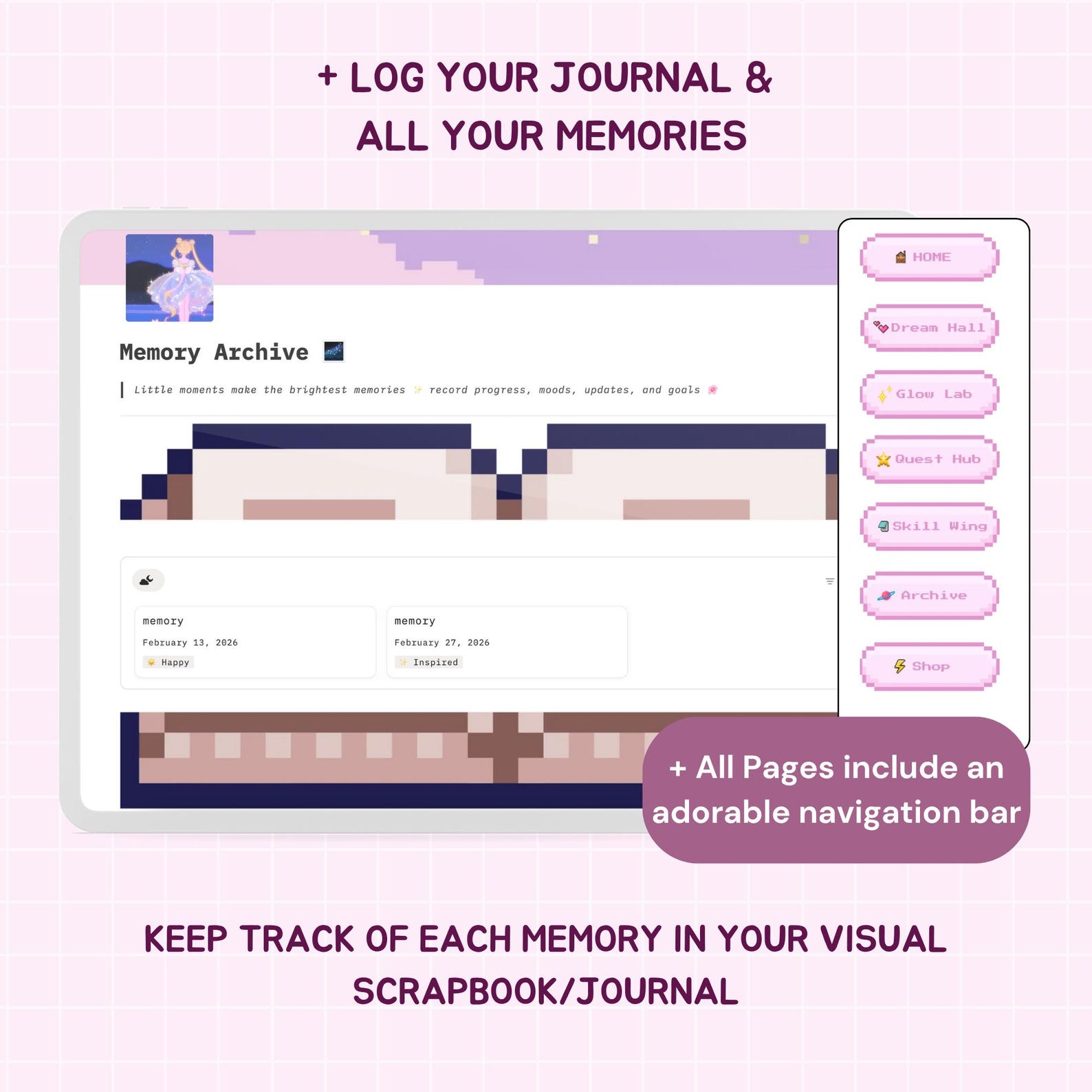 Gamified Glow up Template: Notion Planner for Level Up, Goals, & Self ...