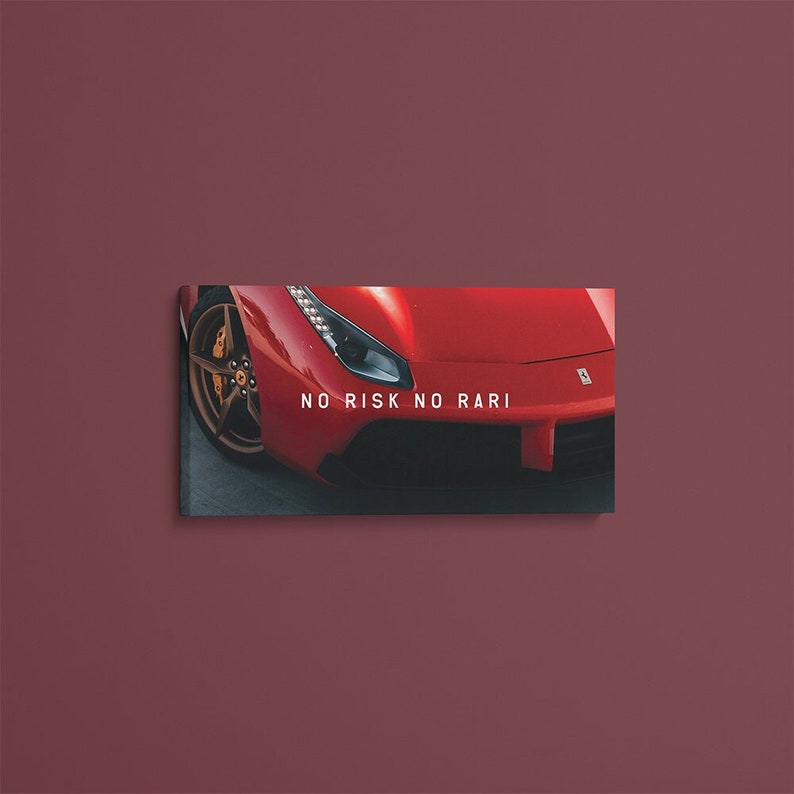 No Risk No Rari - V2 Canvas Wall Art - Etsy