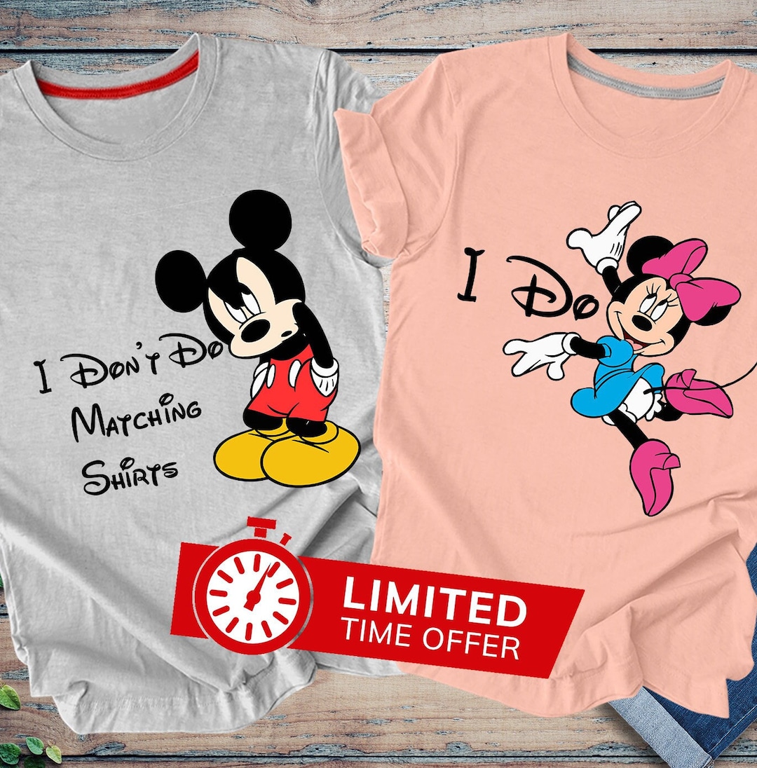 Disney Couple Shirts "i Don't Do Matching Shirts" Mickey and Minnie ...