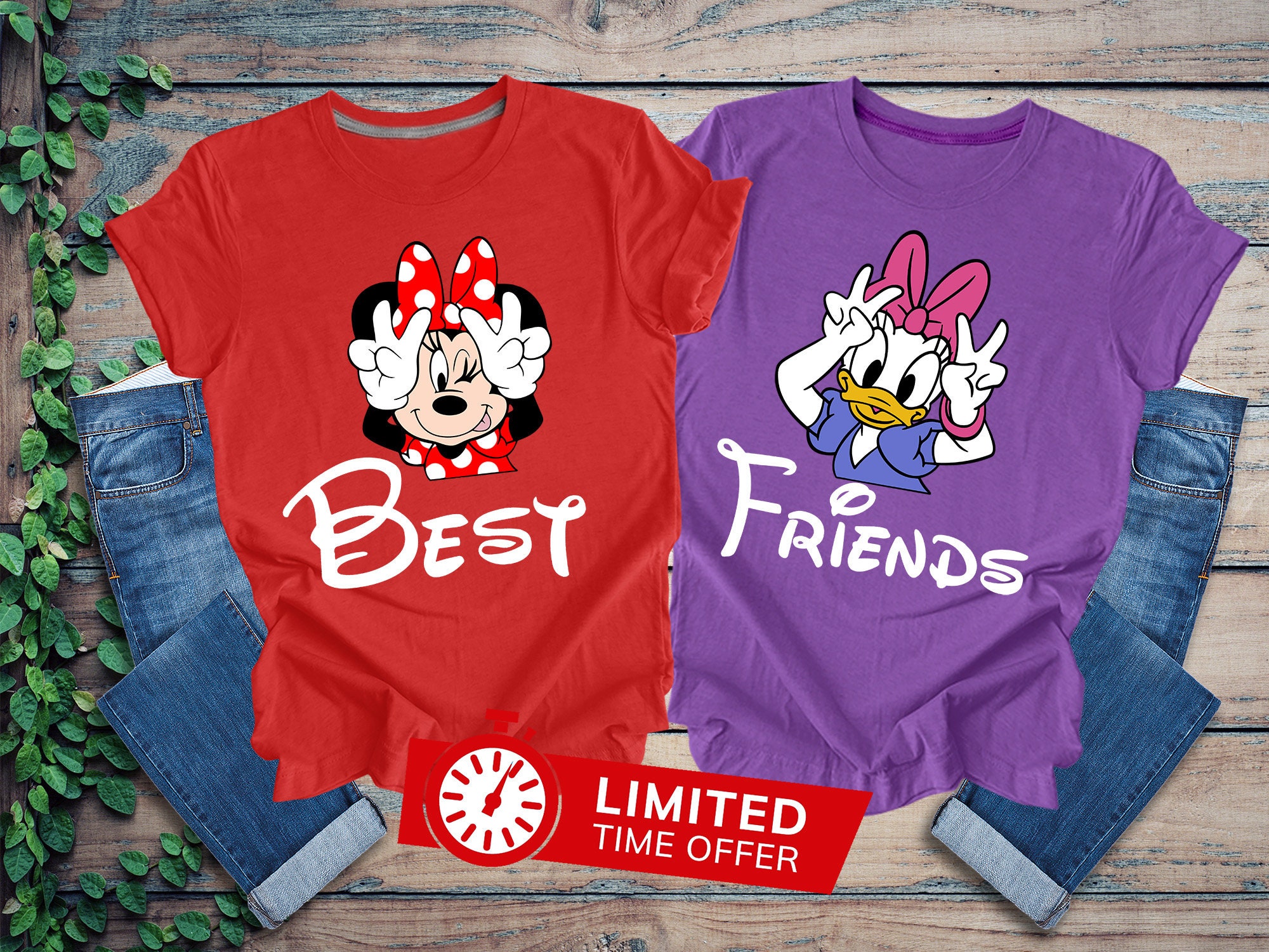 Minnie and Daisy Best Friends Shirts Disney Besties Shirt - Etsy