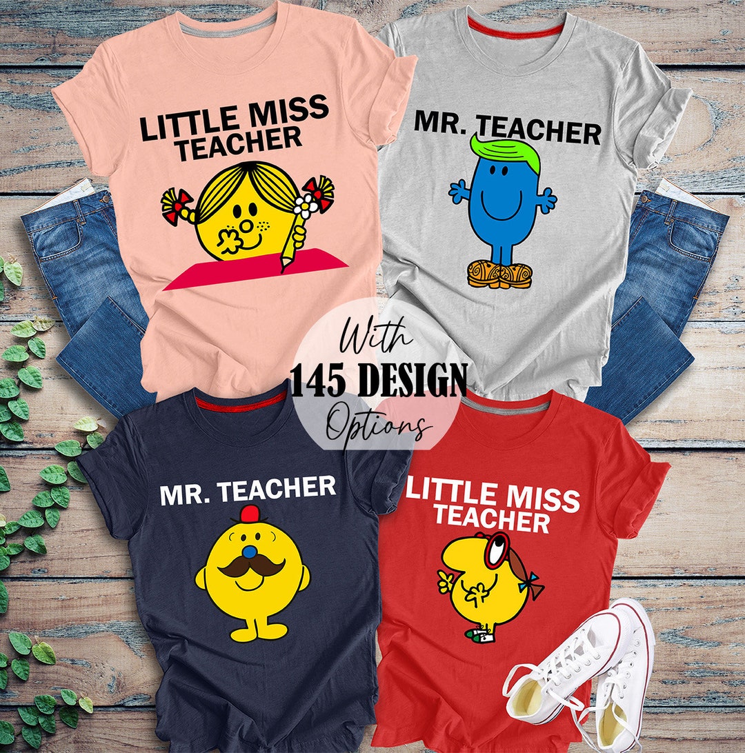 Funny Teacher Shirt Little Miss Teacher Mr. Teacher, Kindergarten ...