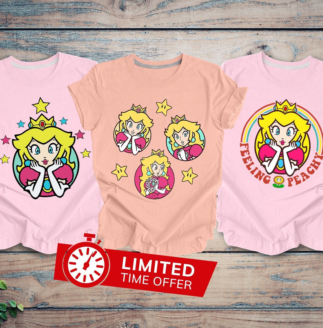 Princess Peach Toddler Tee: Super Mario Girl Shirt - Etsy