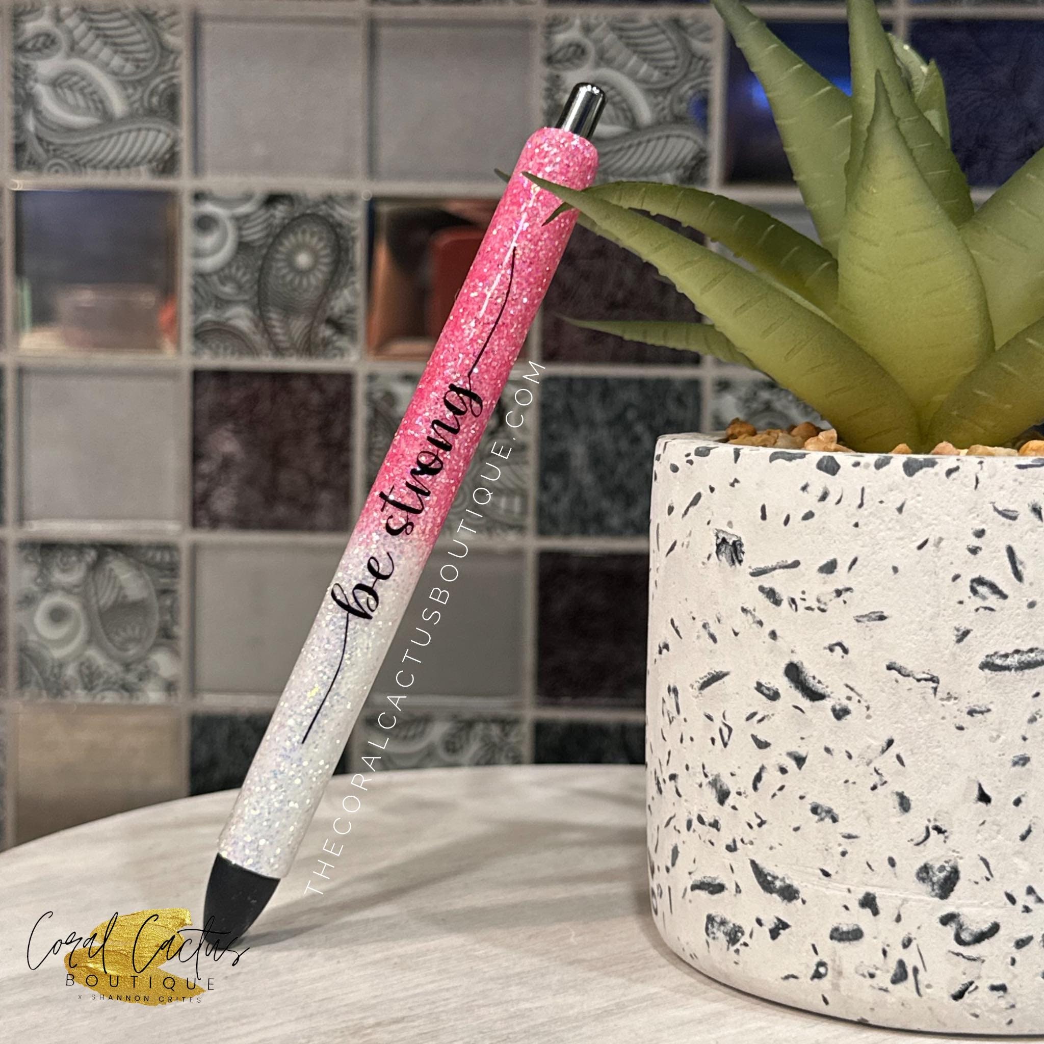 Positive Affirmations Glitter Pen - Etsy