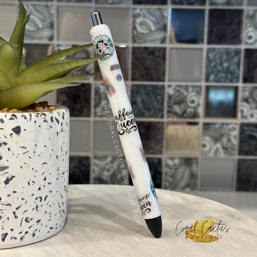 Coffee Caffeine Queen Glitter Pen - Etsy