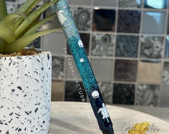 Neon Beach Sea Turtle Glitter Pen - Etsy