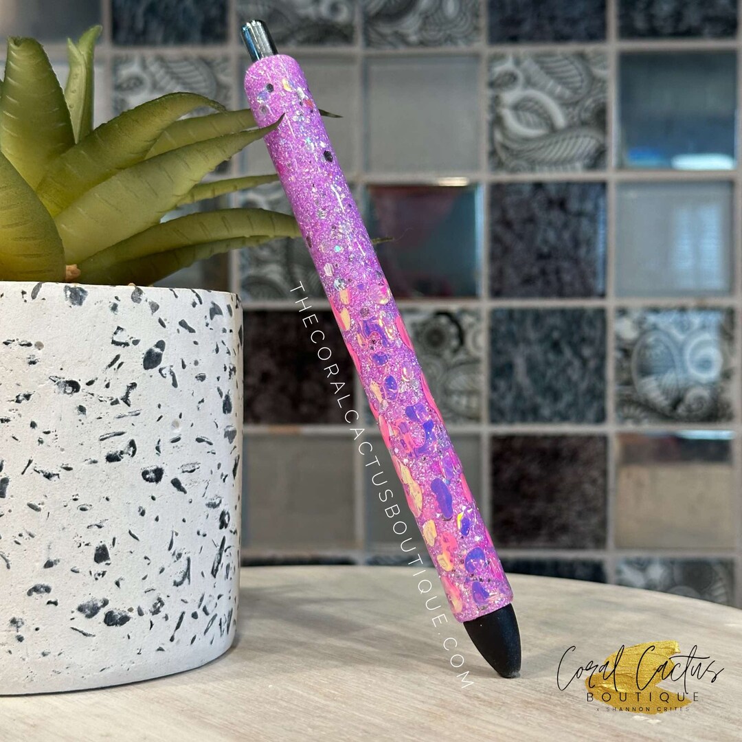 Holographic Leopard Glitter Pen - Etsy