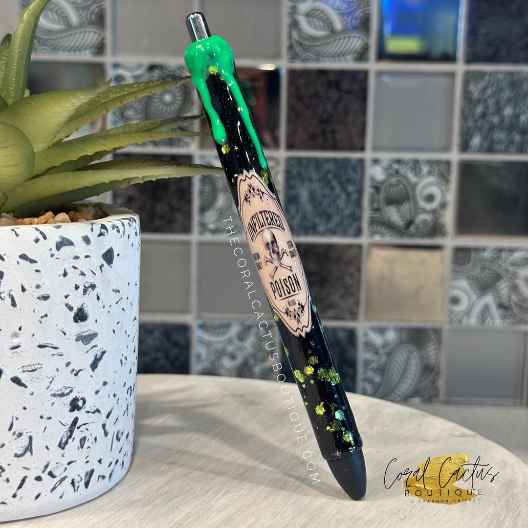 Unfiltered Poison Drip Chunky Glitter Pen - Etsy