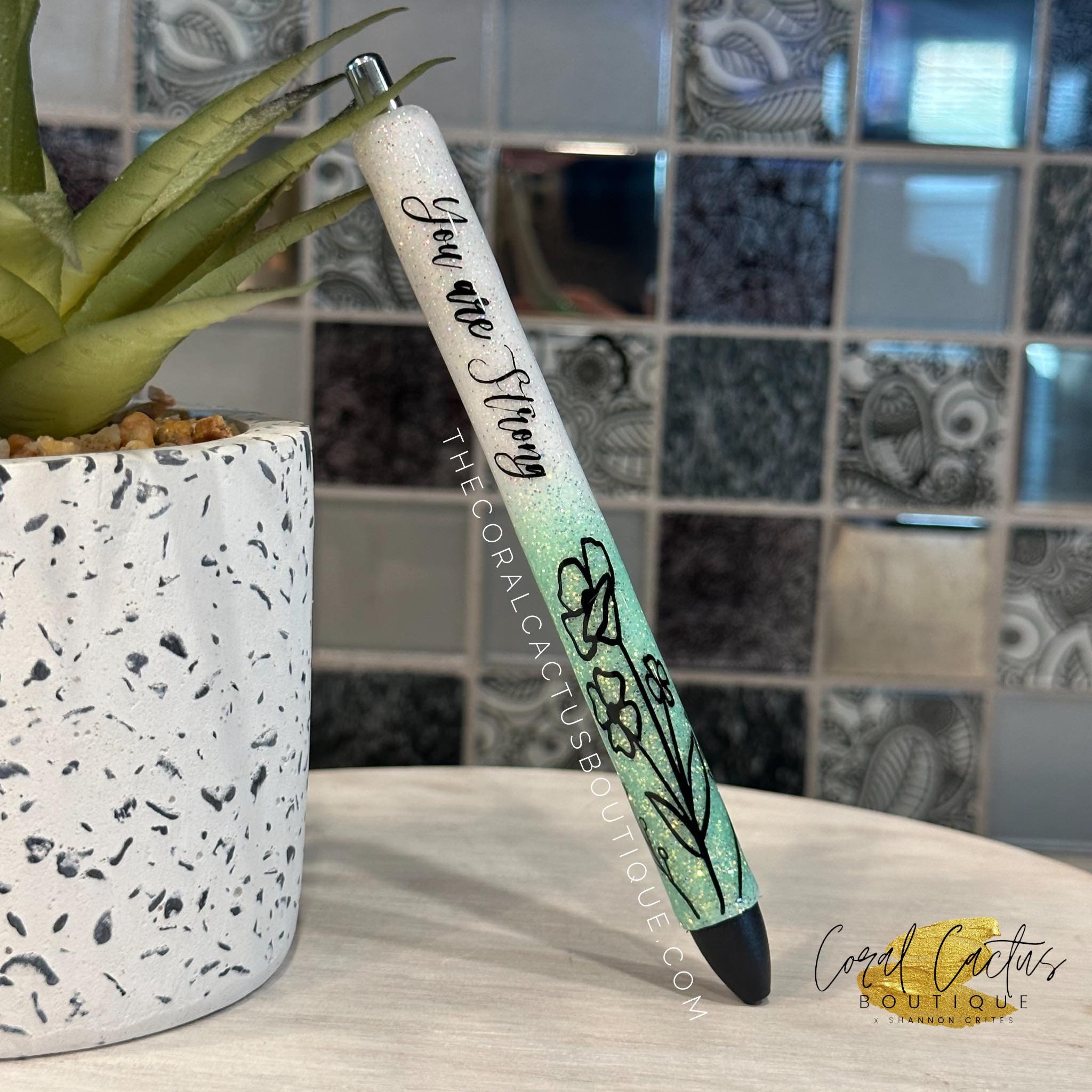 Positive Affirmations Glitter Pen - Etsy