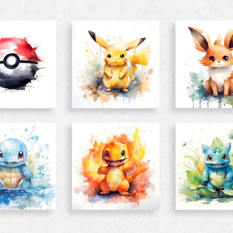 Pokemons Wall Art - Etsy