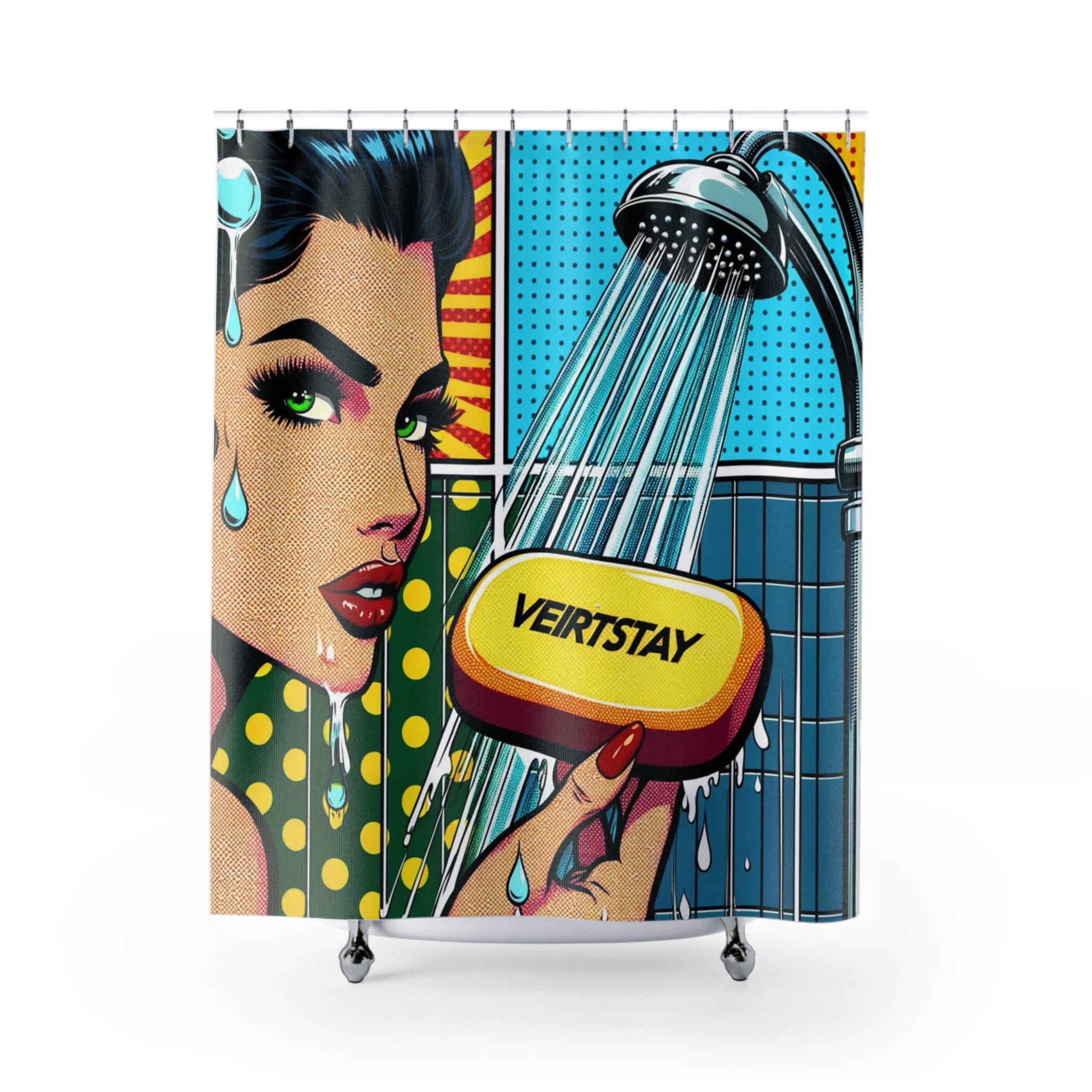 Pop Art Shower Curtainnull