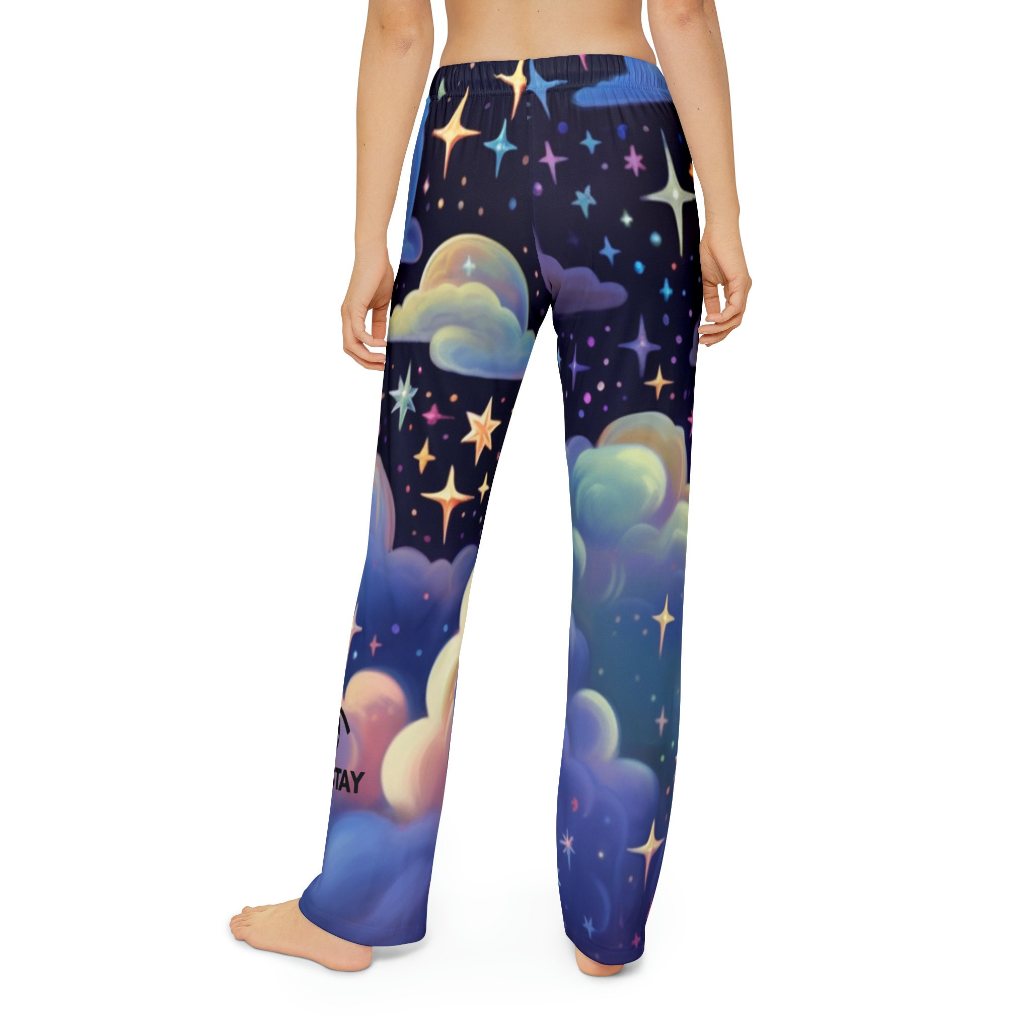 Kids Pajama Pants Starry Night Sky Print Jammies Chikdrens Sleepwear ...