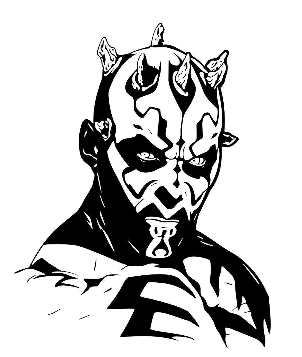 Darth Maul Vinyl Sticker - Etsy