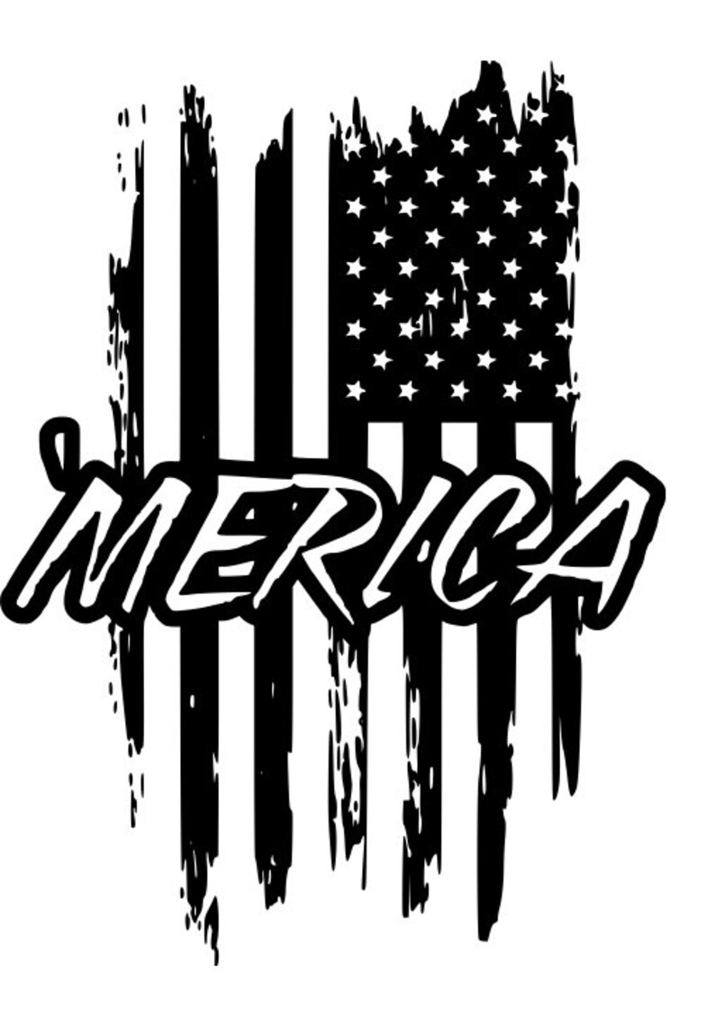 Merica Vinyl Sticker - Etsy