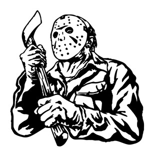 Jason Silhouette Car Decal - Etsy