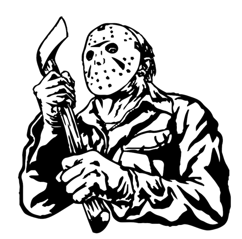 Jason Silhouette Car Decal - Etsy