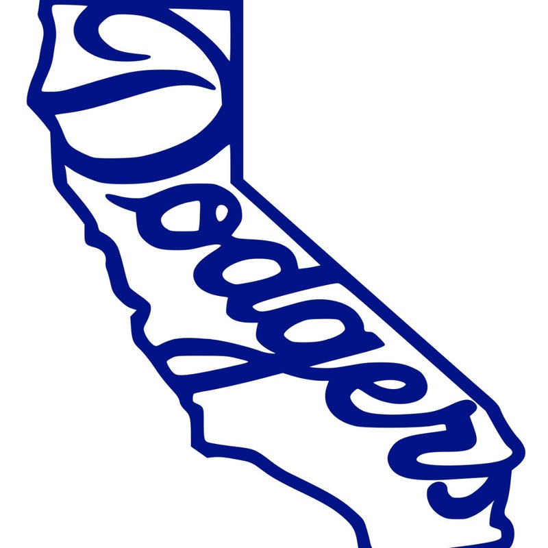 Dodgers Stencil - Etsy