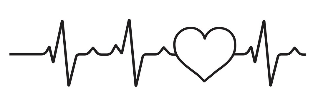 Heart Rhythm Sticker - Etsy