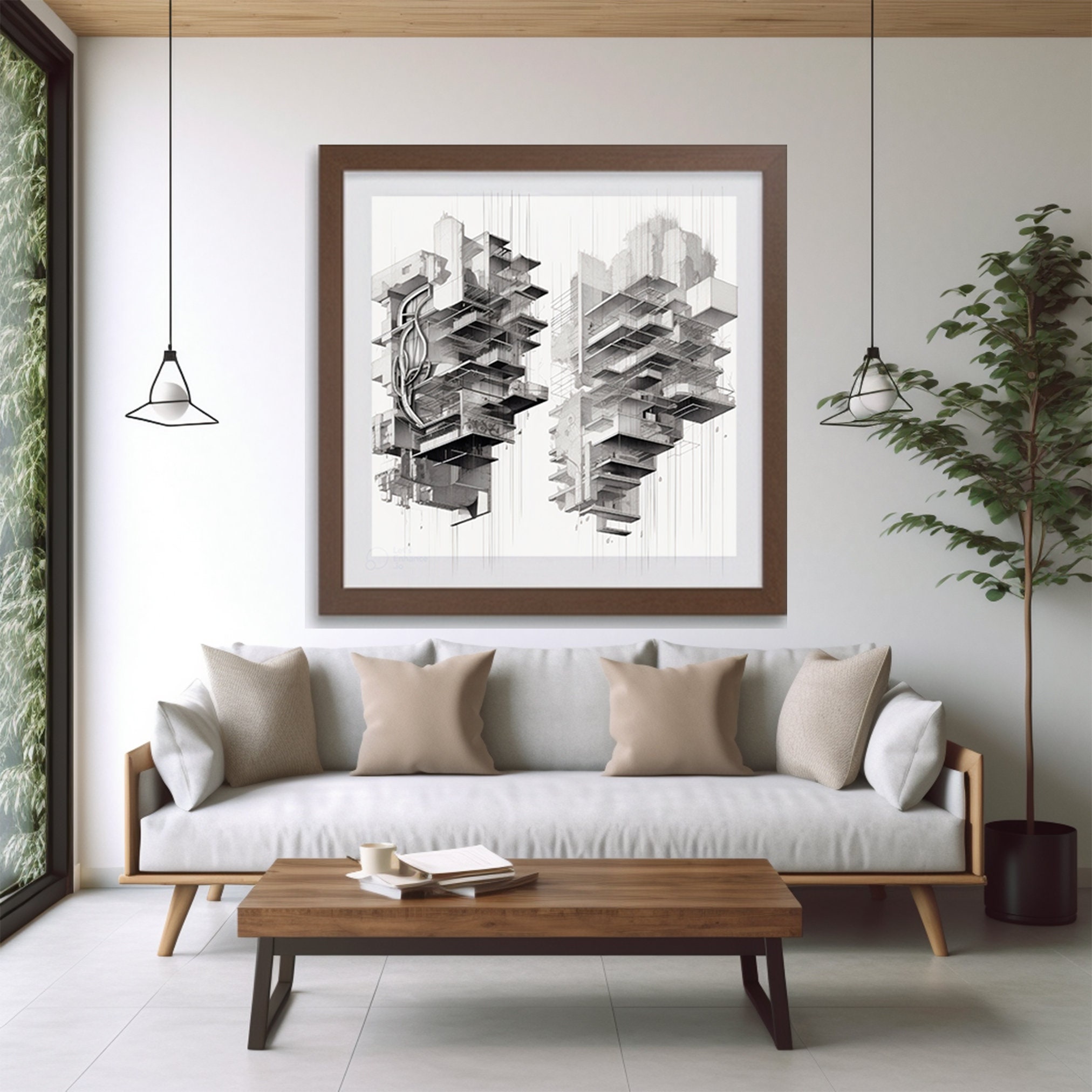 Architecture Print - 2towers V3 - Etsy