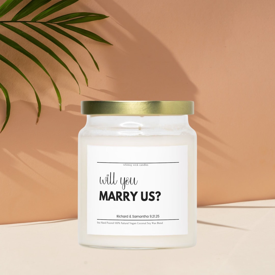 Custom Officiant Proposal Candle Officiant Gift Will You Marry Us ...