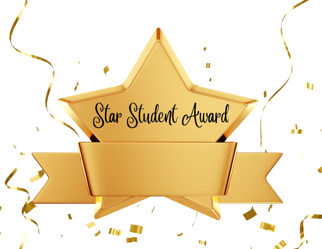 Star Student Award Printable - Etsy